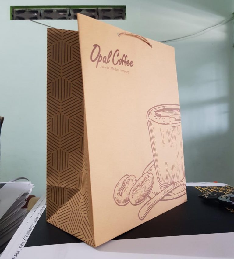 paper bag coffee shop jakarta free desain call 08174104111